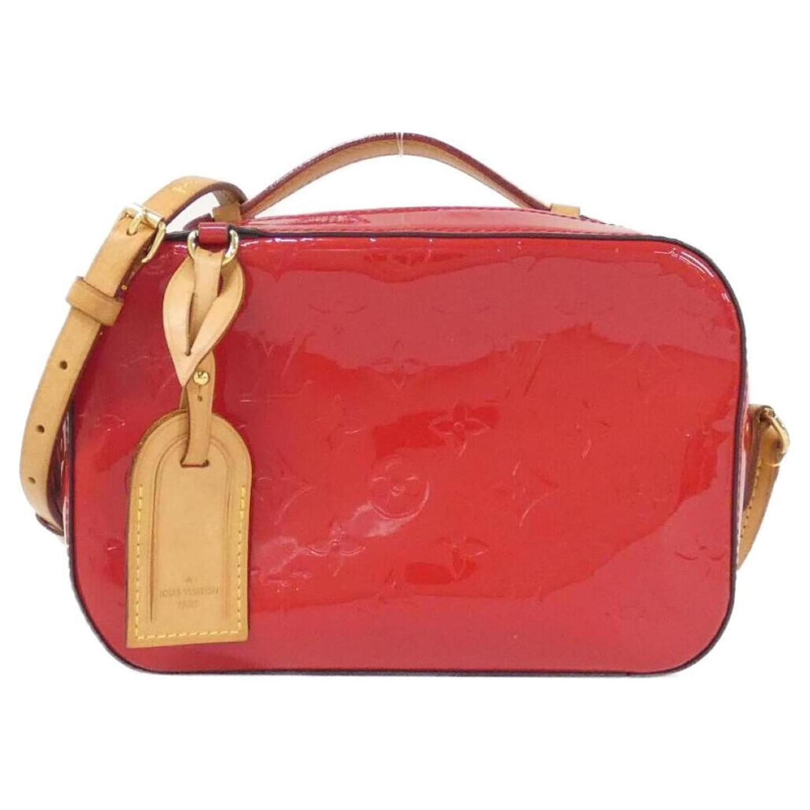 Louis Vuitton Vernis Santa Monica Shoulder Bag Red Fuschia Patent ...