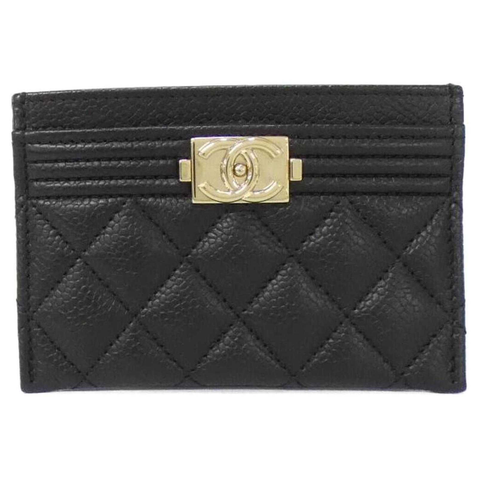 Chanel Boy Line 84431 Black Card Case ref.2629001 - Joli Closet