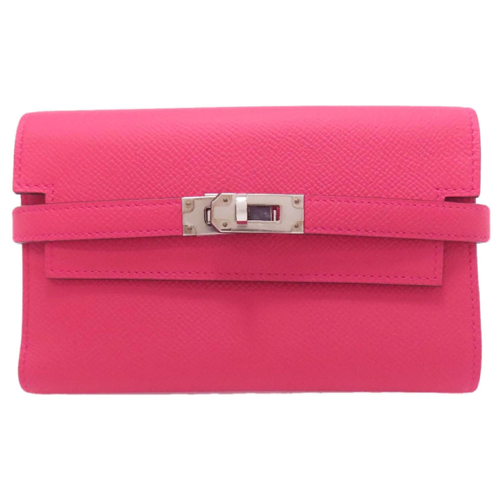 Hermès Hermes Kelly Wallet Compact in Rose Extreme Leather ref.2629116 ...