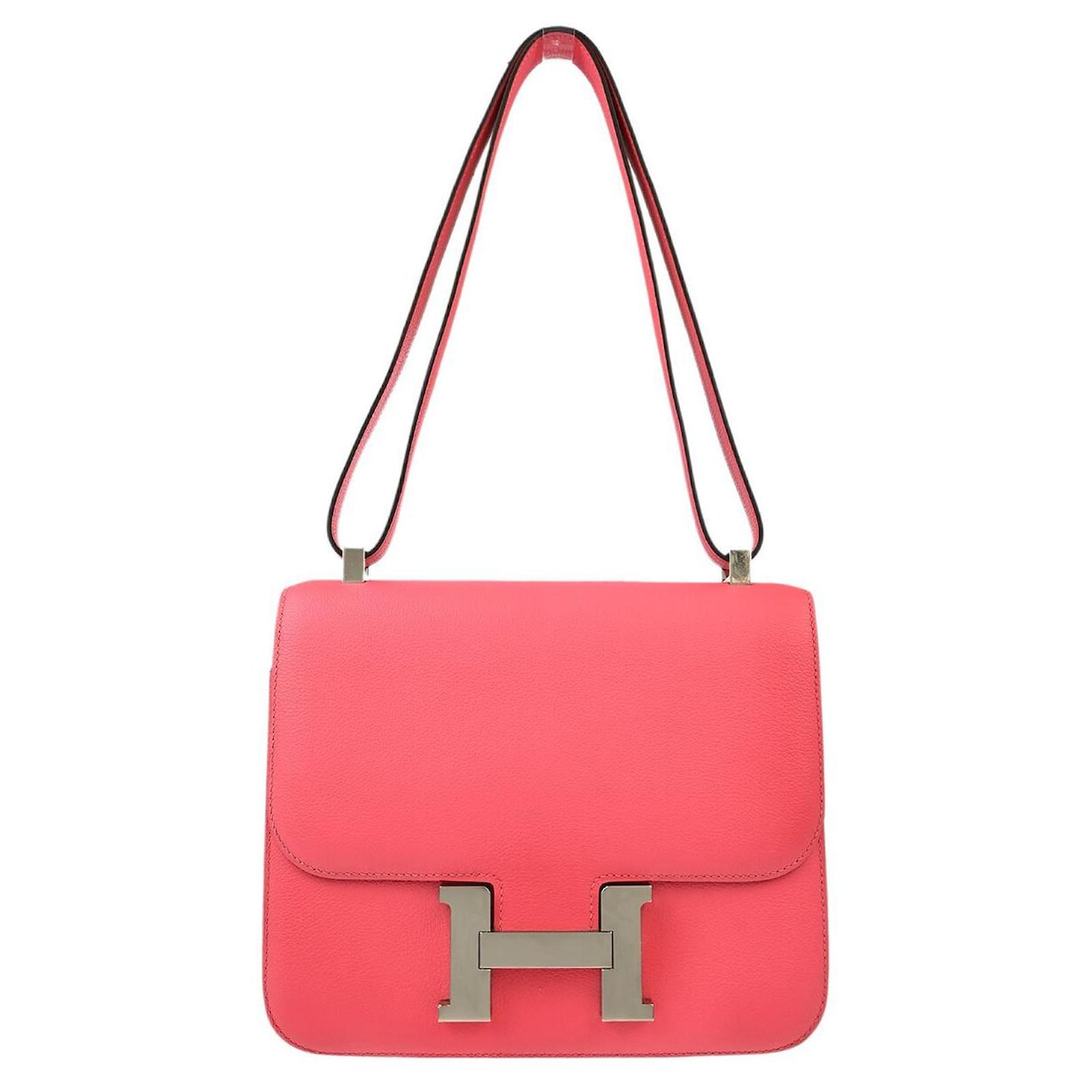 Hermès Hermes Constance Bag Evercolor 24 Pink Leather ref.2630581 ...