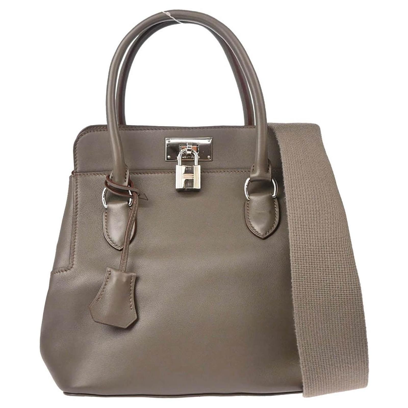 Hermès Hermes Toolbox Bag Swift 20 Brown Leather ref.2630649 - Joli Closet