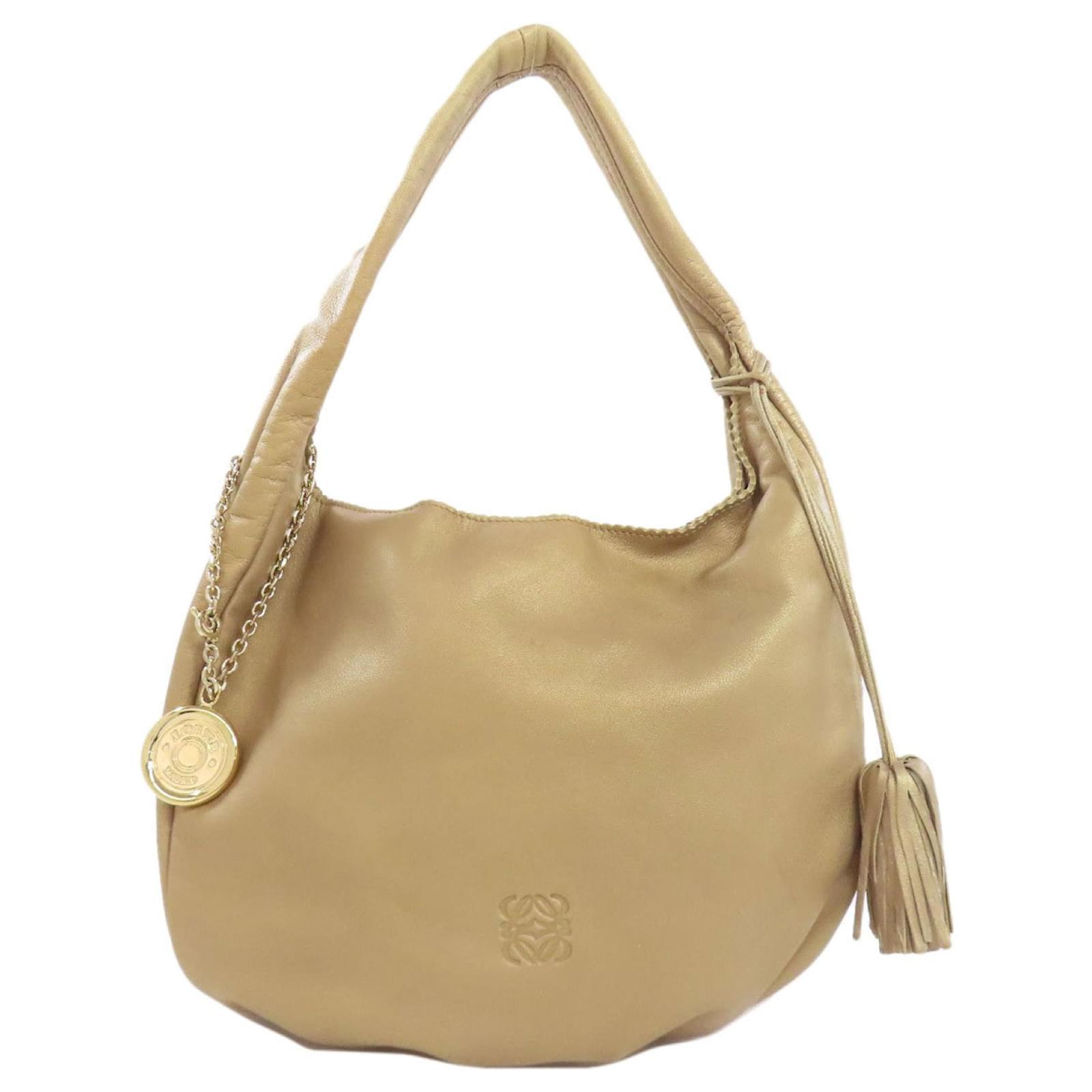 Loewe Calfskin Handbag Golden Leather ref.2633390 - Joli Closet