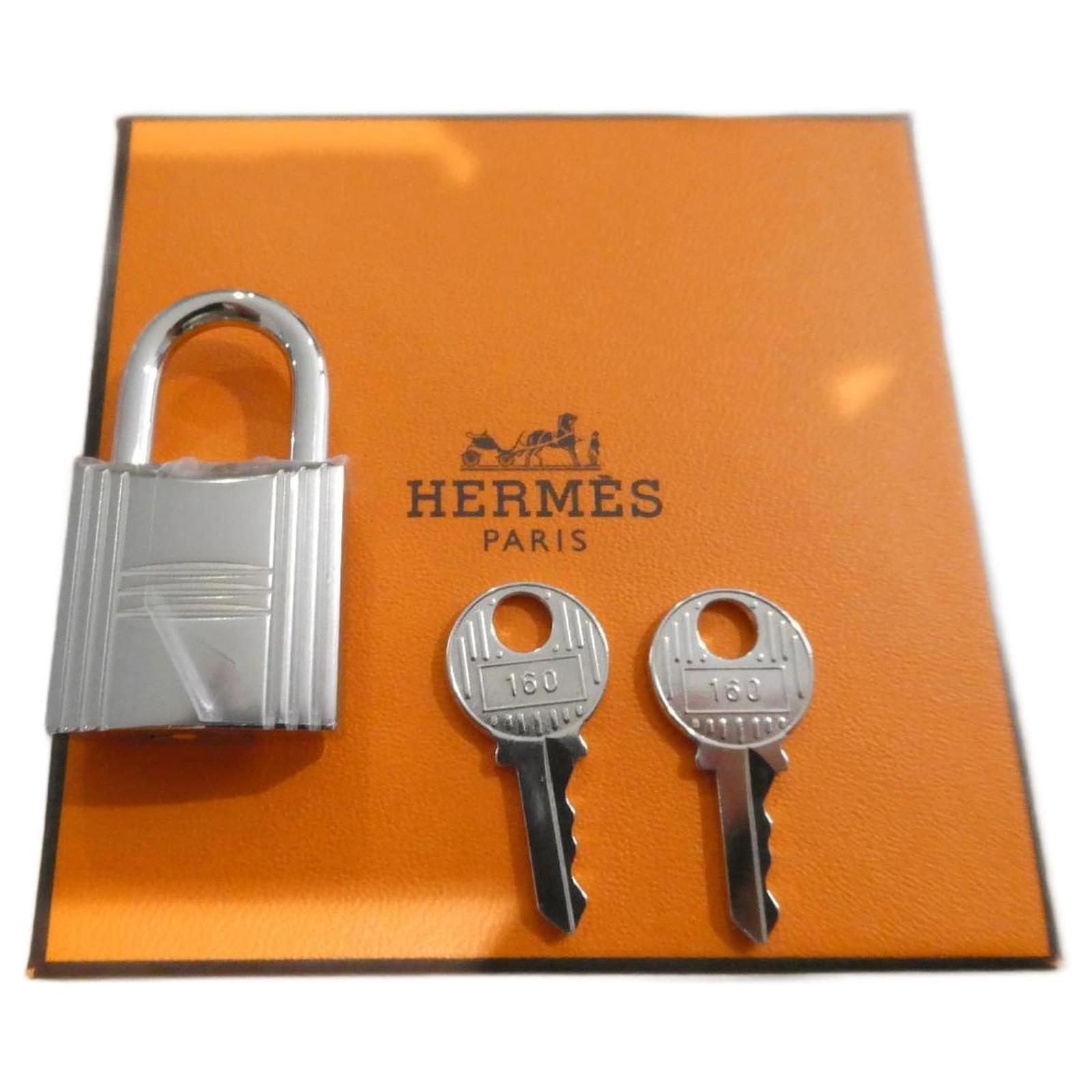 Hermès palladium silvered steel padlock for Kelly messenger 2 keys new ...