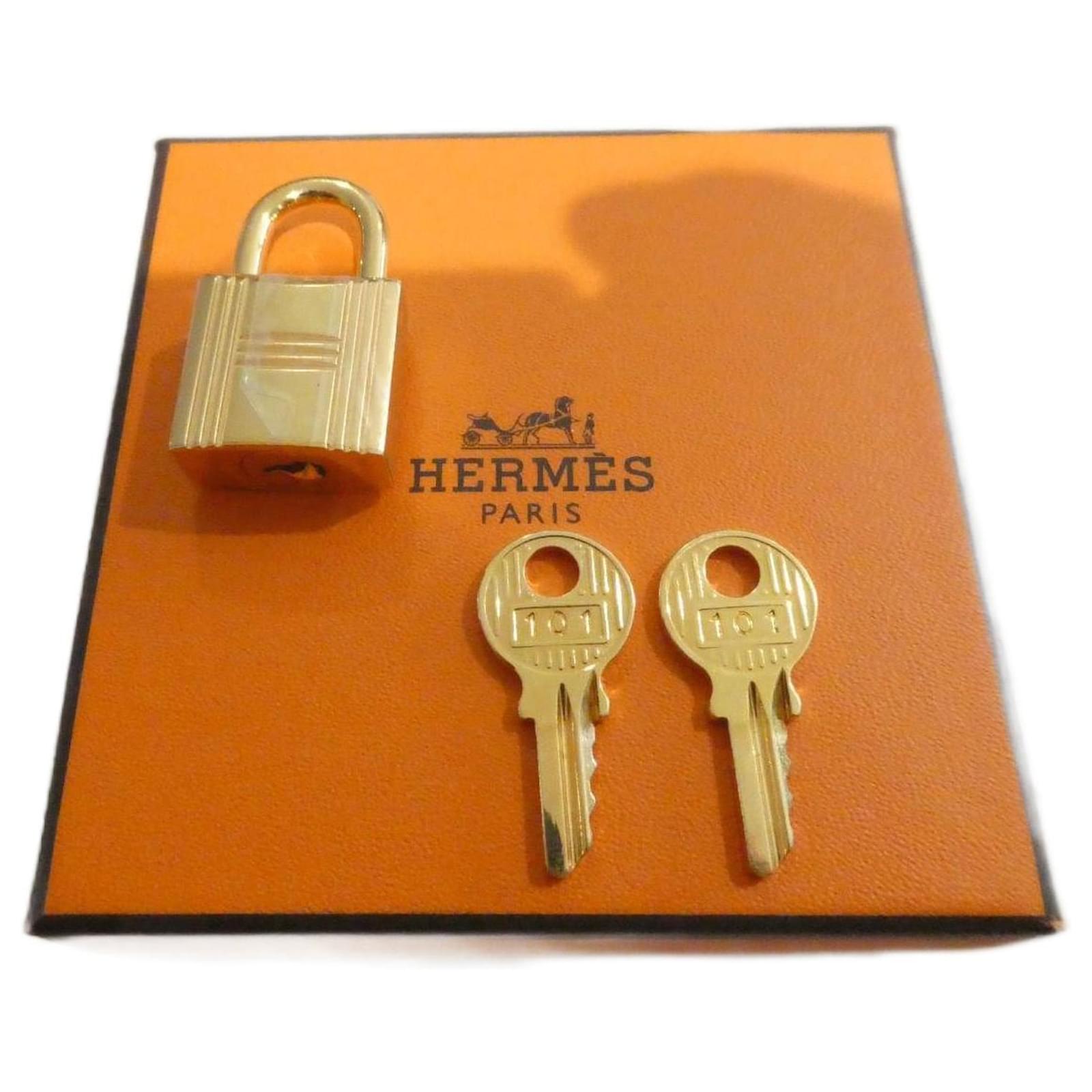 Hermès padlock for Hermès Kelly, Birkin, Picotin bags, with its two ...