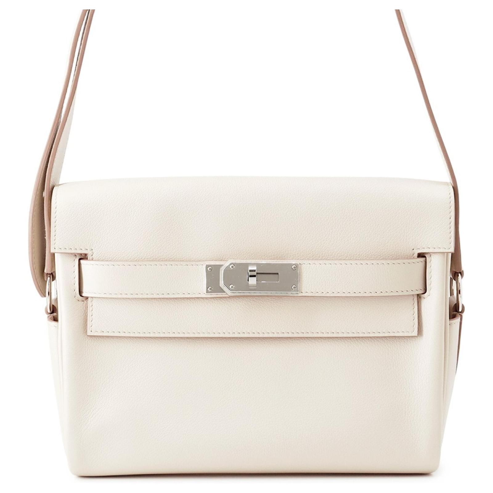 Hermès Hermes Kelly PM Beton Evercolor Handbag Cream ref.2634365 - Joli ...