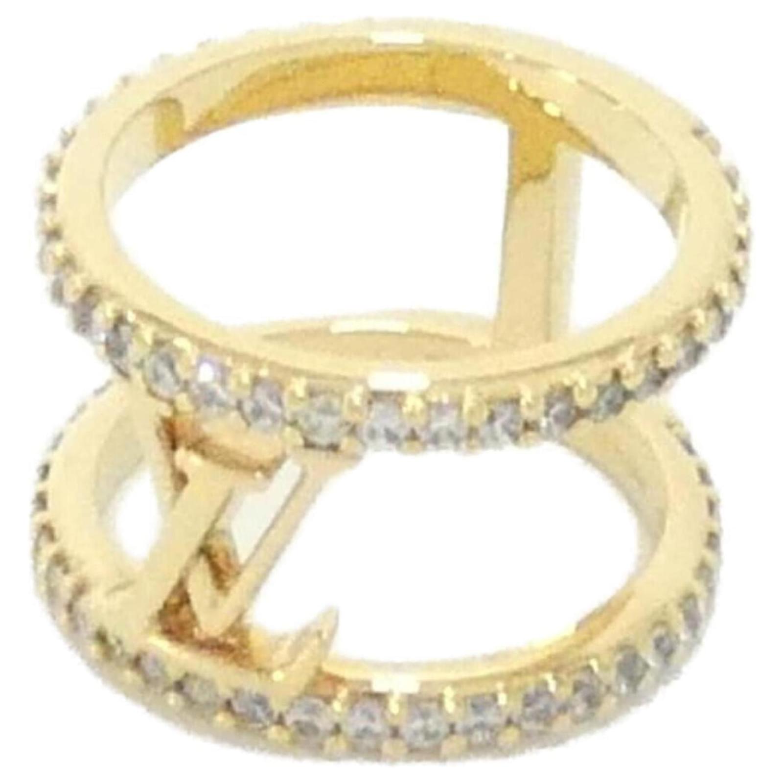 Louis Vuitton LV Iconic Strass Band Ring Golden ref.2635152 - Joli Closet