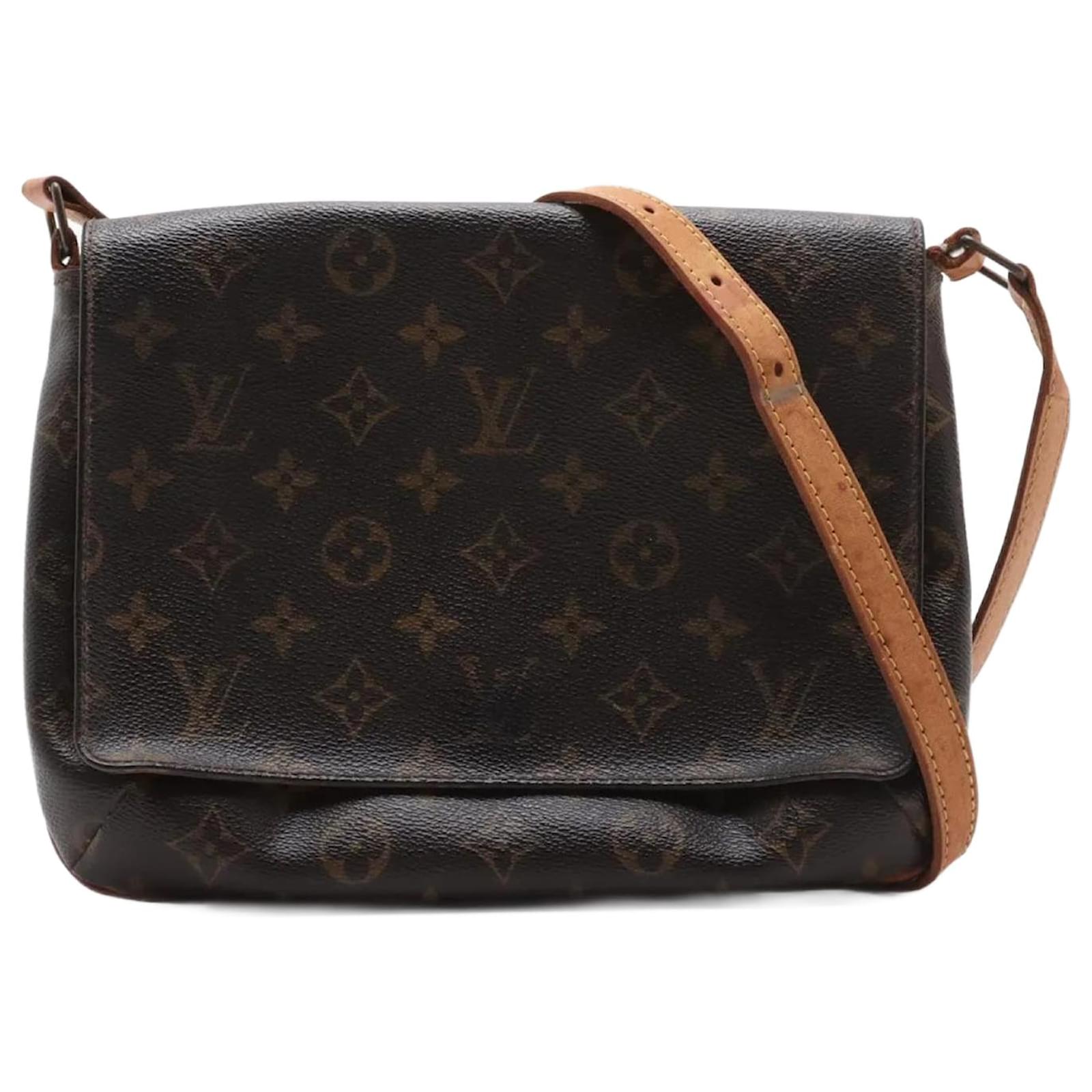 Louis Vuitton Monogram Musette Tango Shoulder Bag Brown Patent leather ...
