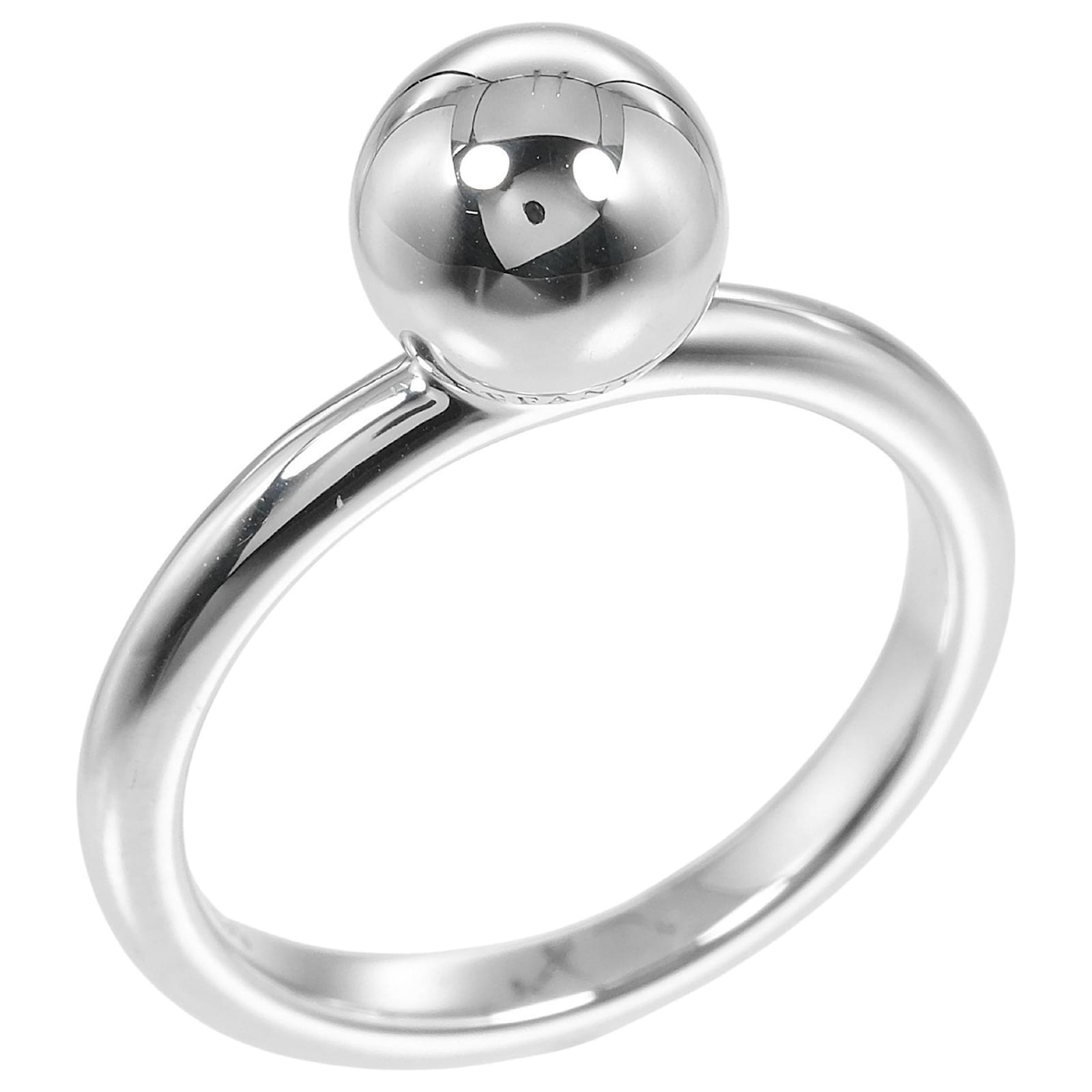 Tiffany & Co. Hardware Ball Ring Silvery Silver ref.2637813 - Joli Closet