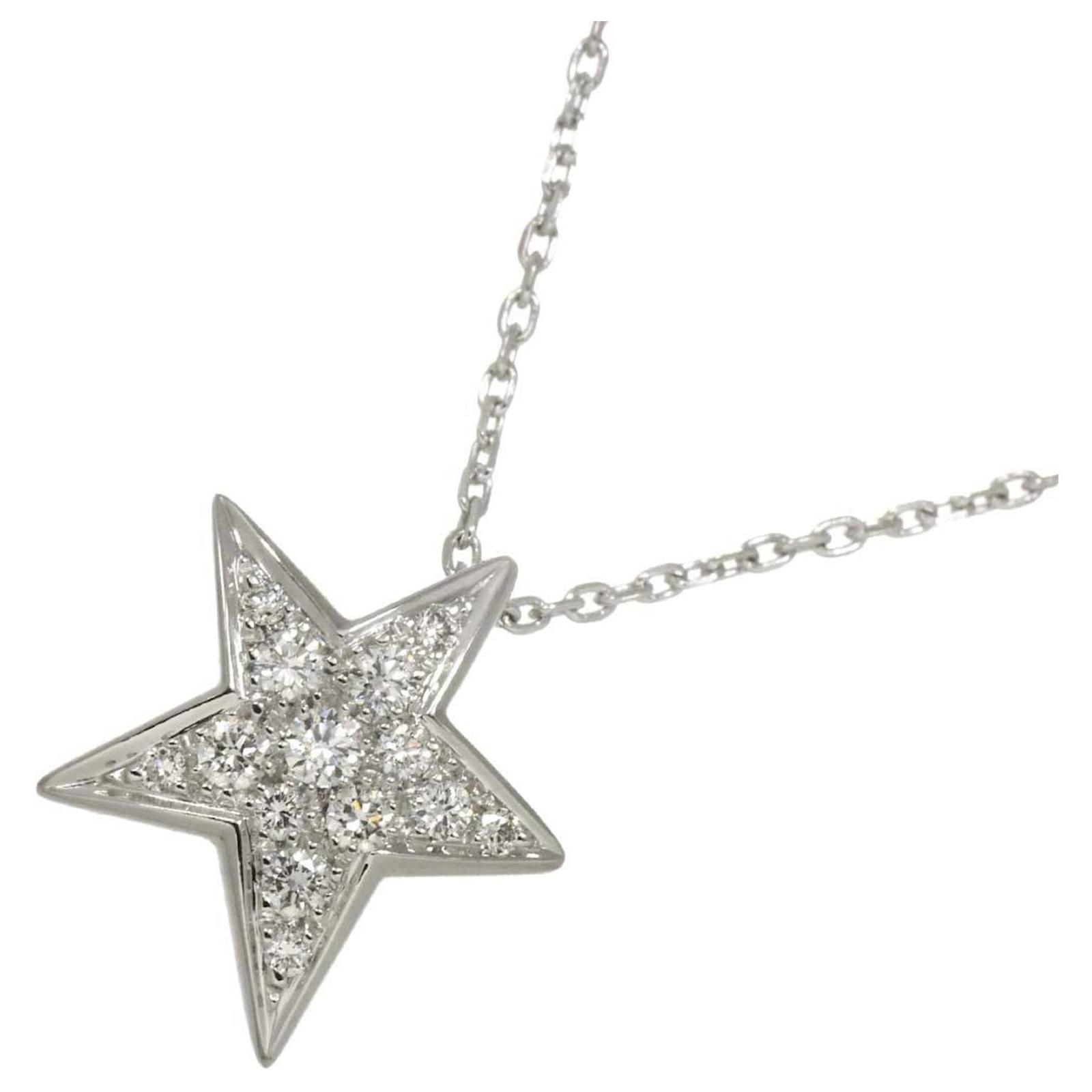 Chanel Comet Diamond Necklace White gold ref.2641307 - Joli Closet