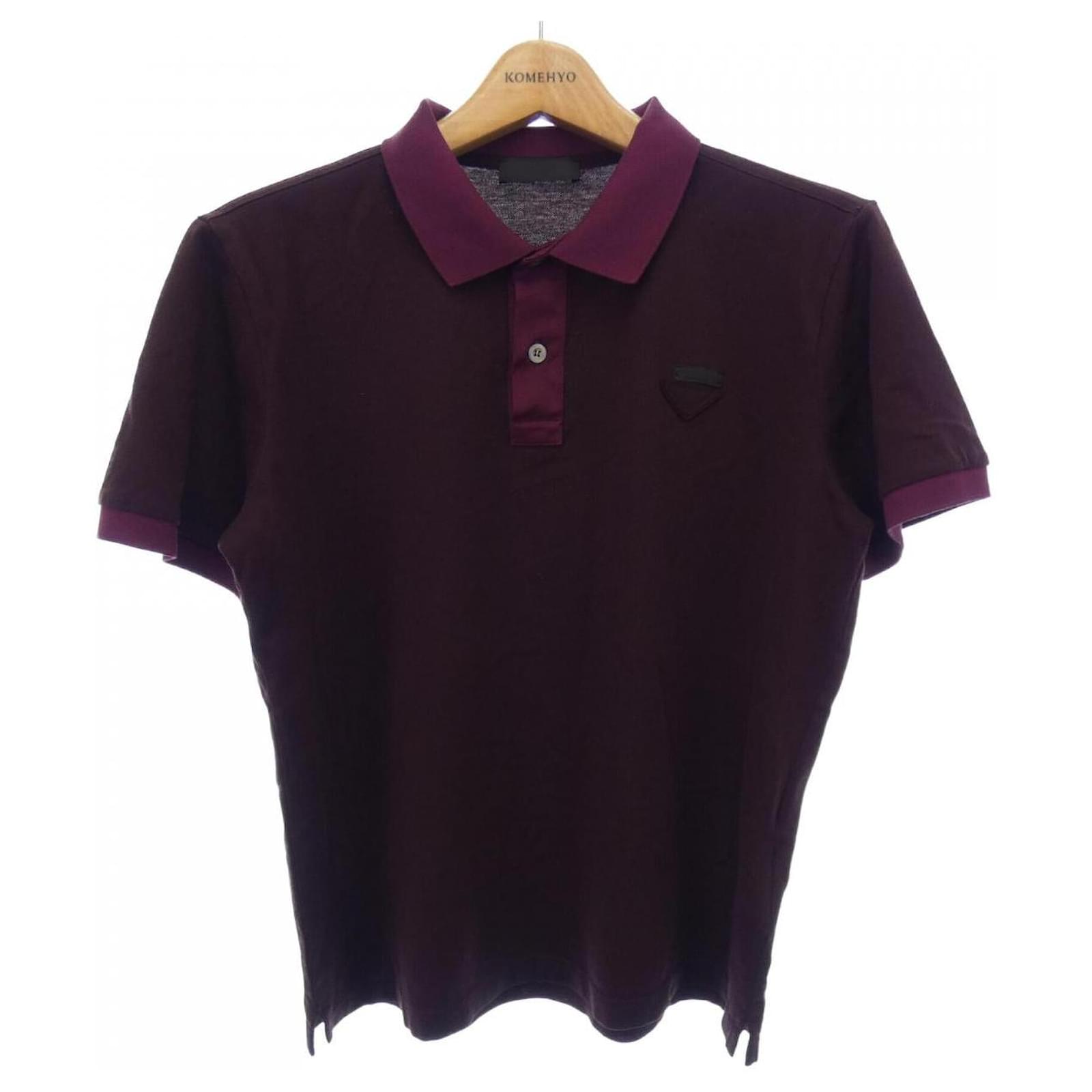 Prada Polo Shirt Red Cotton ref.2644511 - Joli Closet