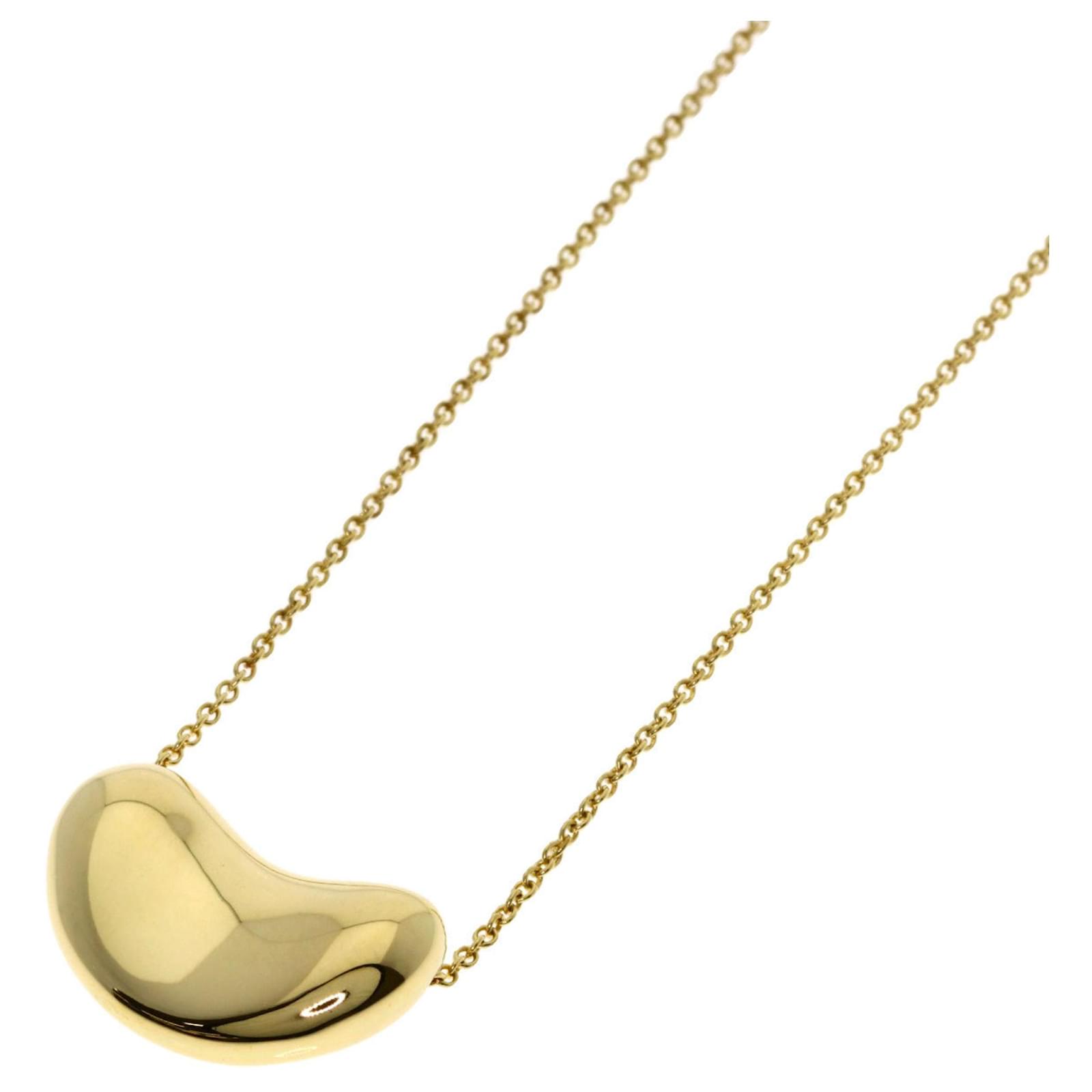 Tiffany Bean Necklace Gold
