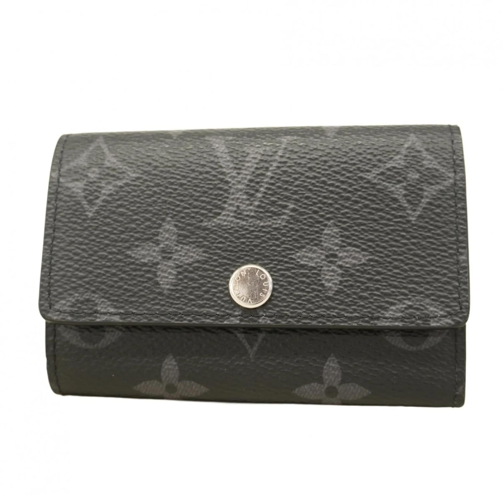 Louis Vuitton Monogram Eclipse Multicle 6 Key Case Brown Black Cloth ...