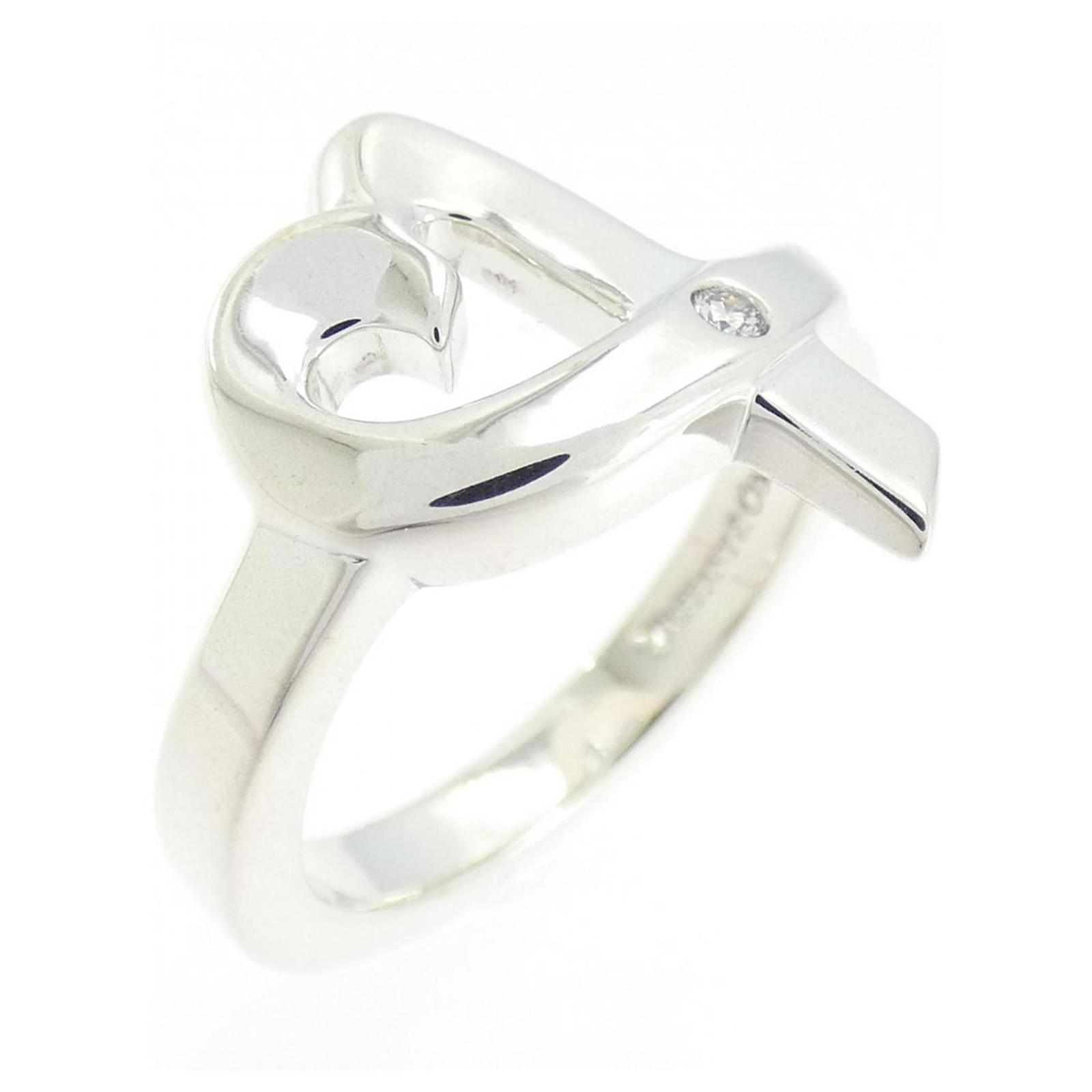 Tiffany & Co Tiffany Loving Heart Ring Silvery Silver ref.2658595 ...