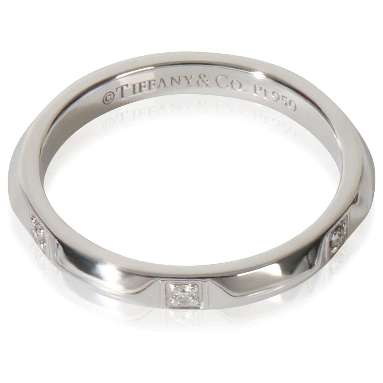 Tiffany & Co. Platinum Diamond Tiffany True Band ref.2660584 - Joli Closet