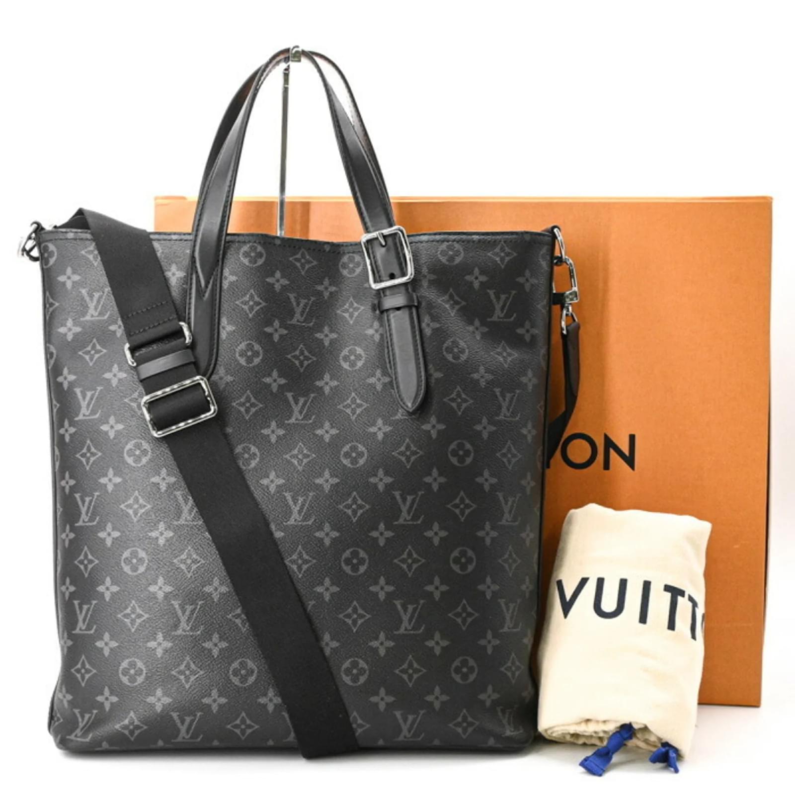 Louis Vuitton Apollo Tote Monogram Eclipse Shoulder Bag Black Cloth ref ...