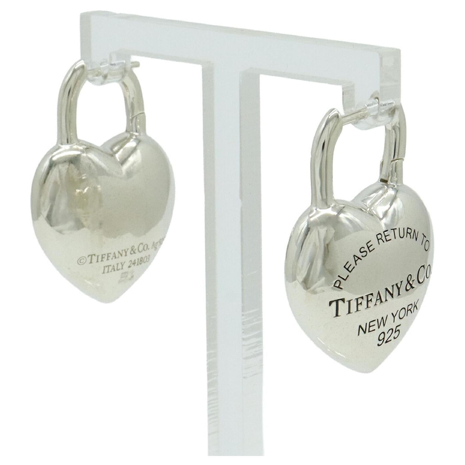 Tiffany & Co. Return to Tiffany Full Heart Earrings Silvery Silver ref ...
