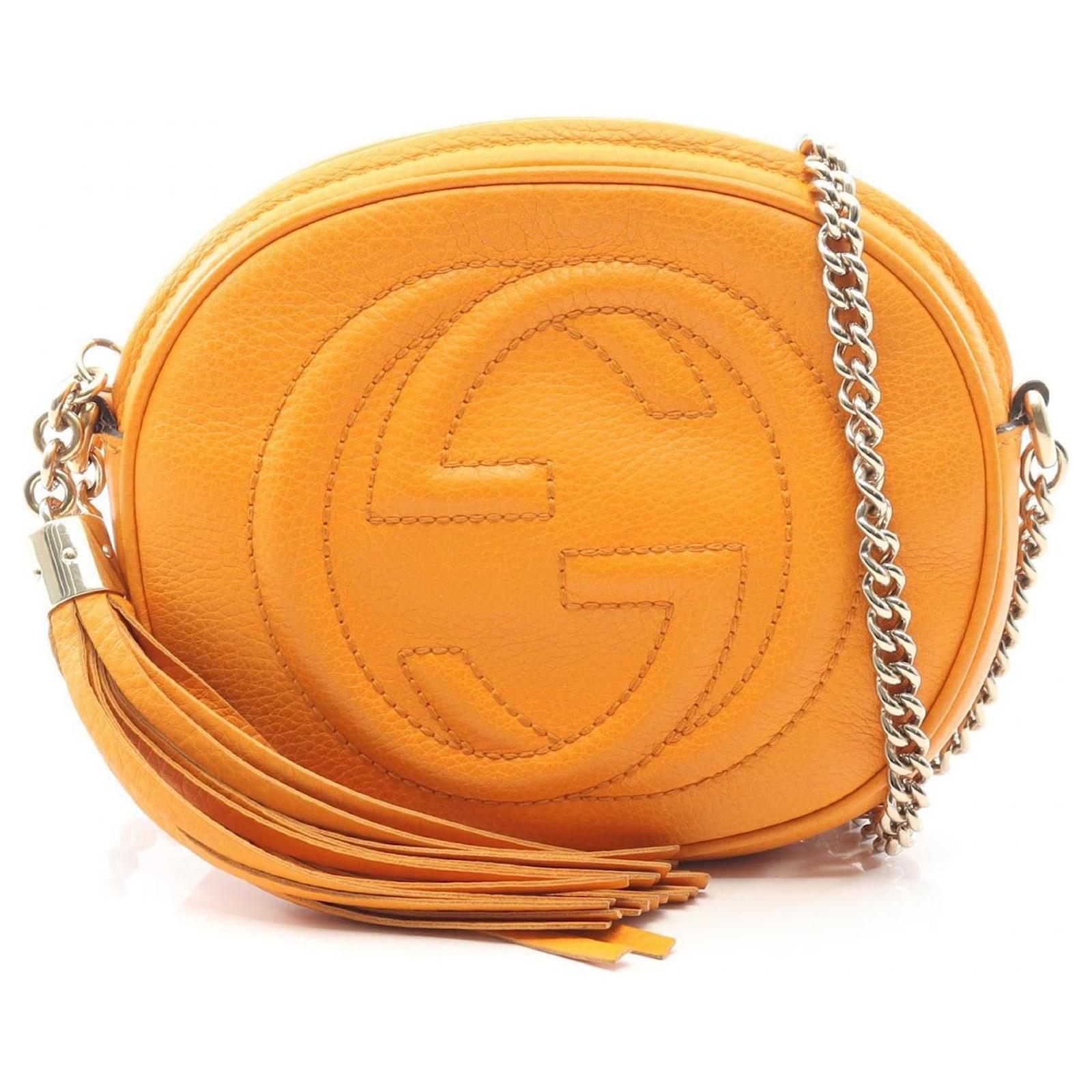 Gucci Soho Shoulder Bag Orange Leather ref.2673905 - Joli Closet