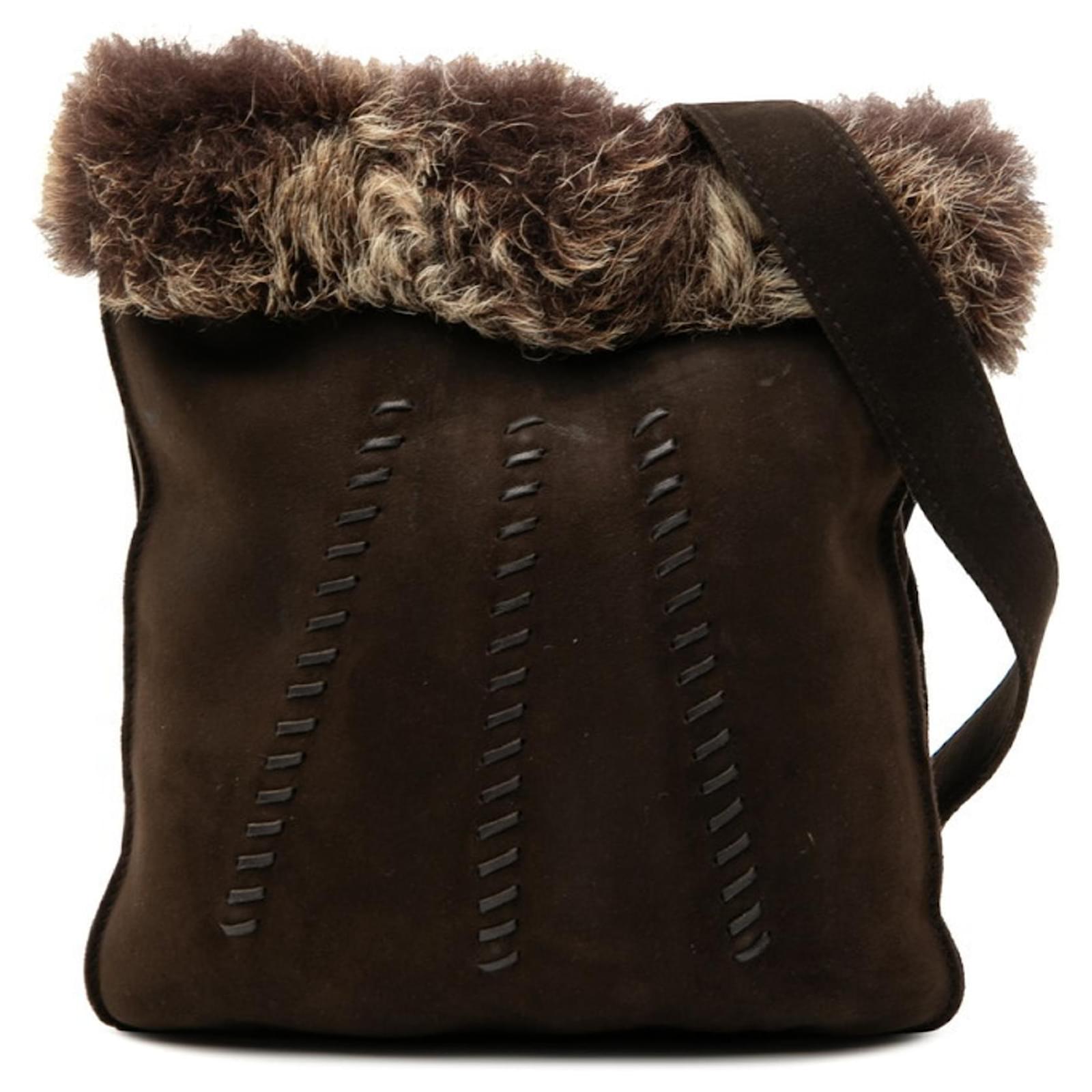 Hermès Hermes Sac Toude Moco Shoulder Bag Brown Fur ref.2675924 - Joli ...