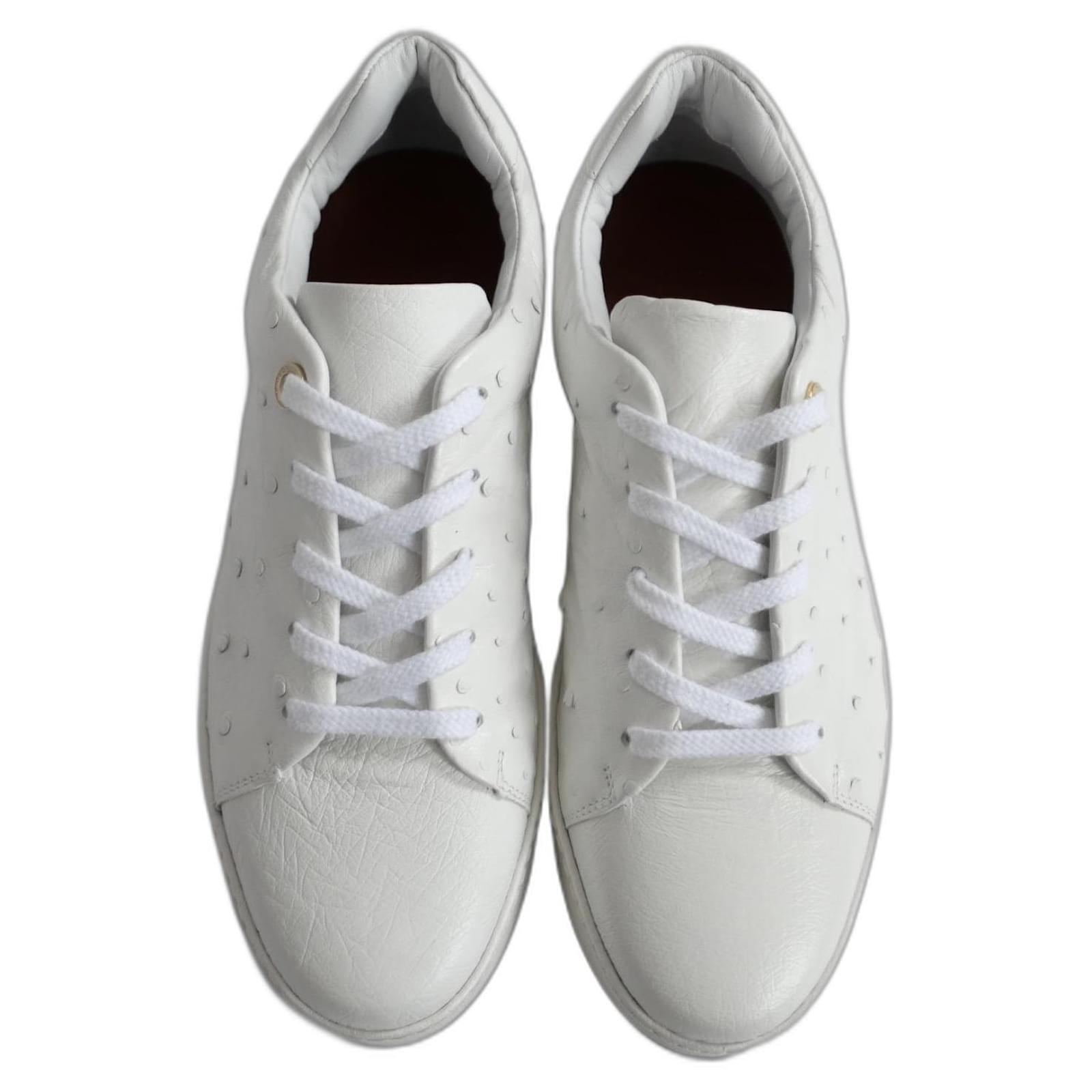 Loro Piana Nuages Ostrich Sneakers White Ostrich leather ref.2676455 ...