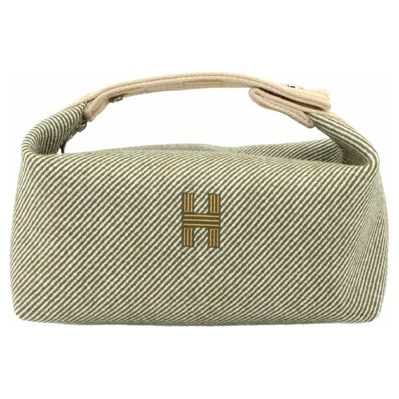 Hermès Bride a Brac PM H Natte Handbag Green Cloth ref.2677726 - Joli ...