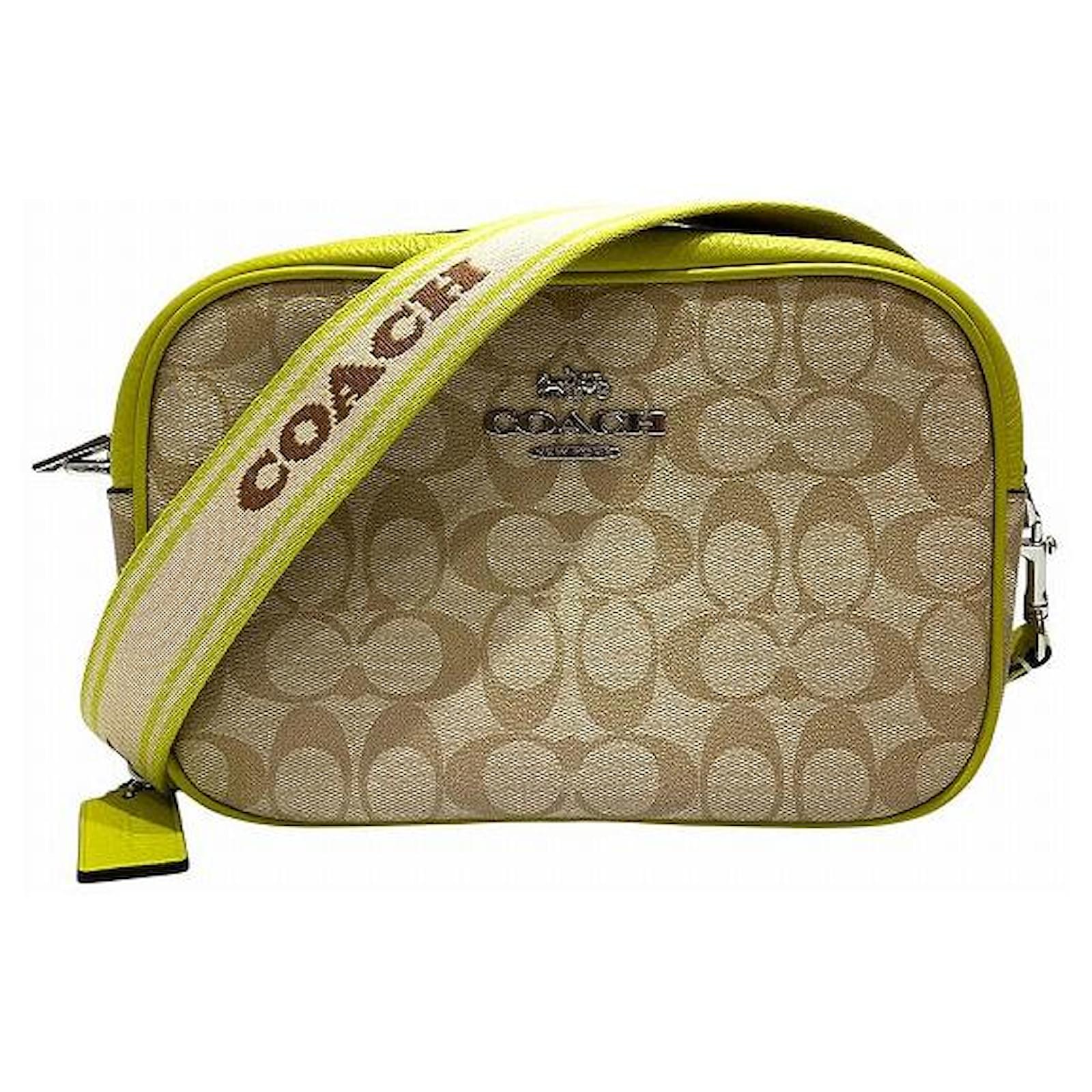 Coach Jamie Signature Coated Canvas Refined Pebble Leather Shoulder Bag ...