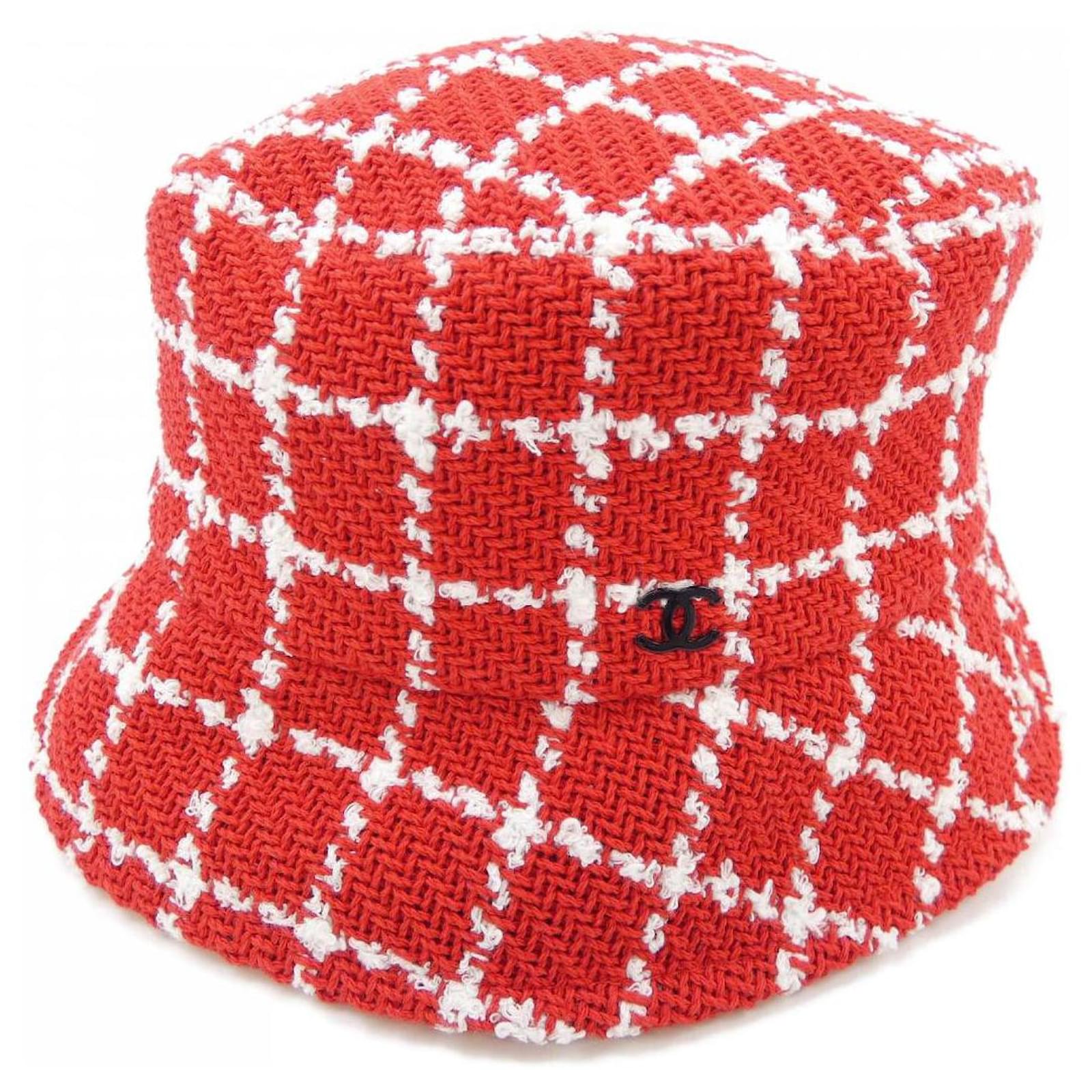 Chanel Cotton Hat Red ref.2679881 - Joli Closet
