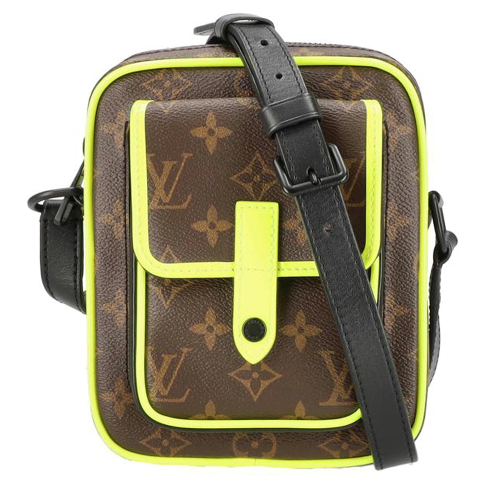 Louis Vuitton Christopher Wearable Wallet Shoulder Bag Brown Cloth ref ...
