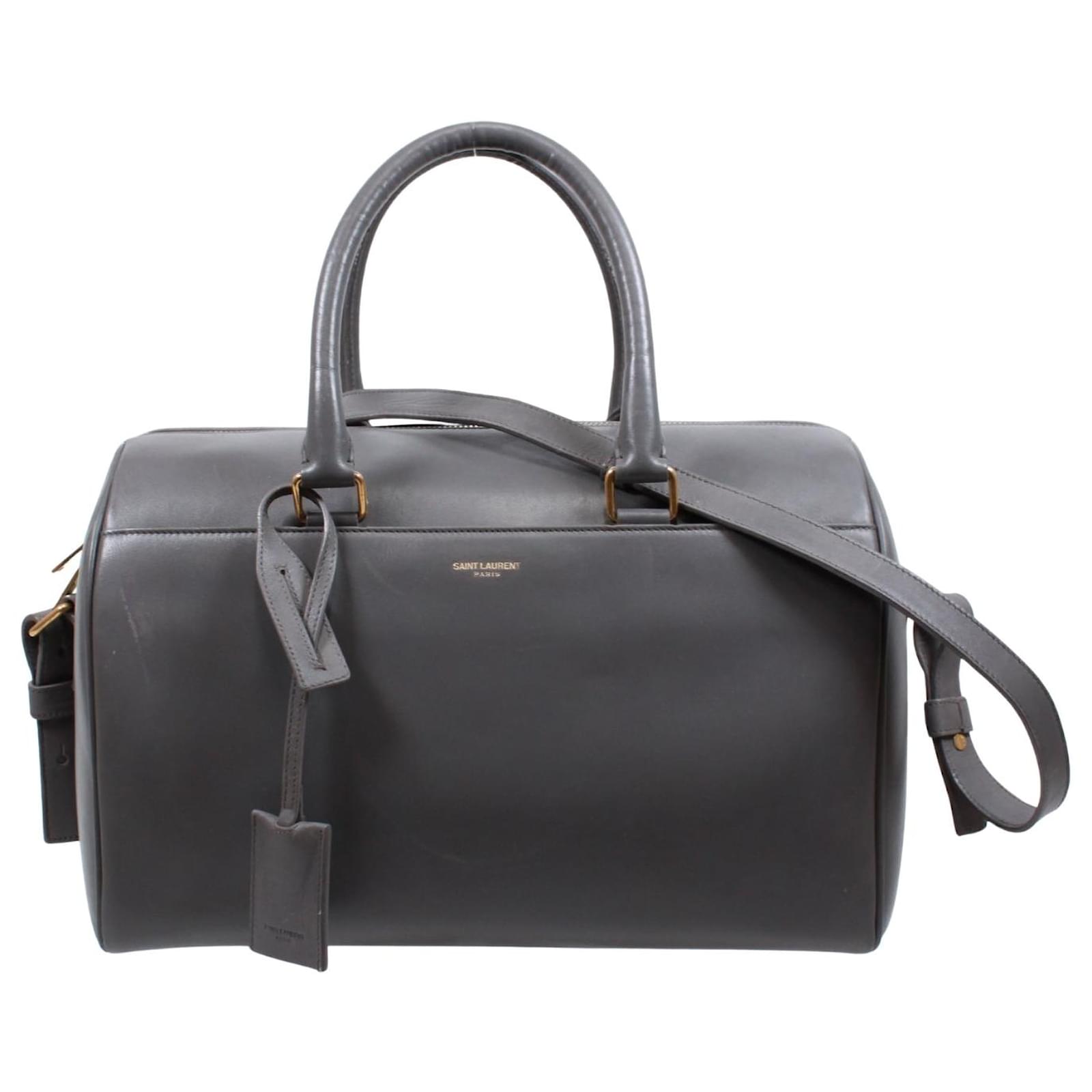 Yves Saint Laurent Saint Laurent Classic Duffle 6 Leather Handbag Black ...