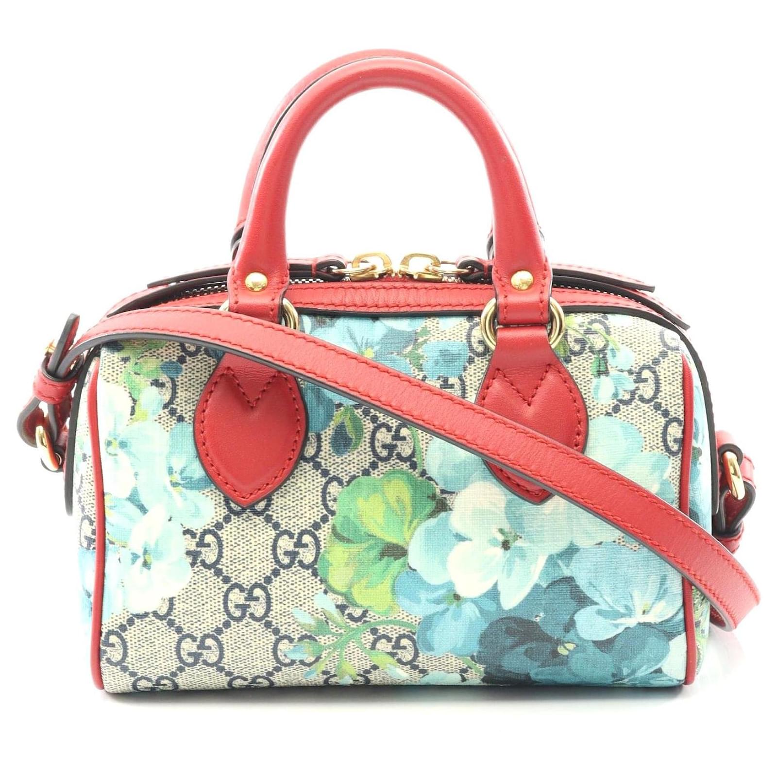 Gucci GG Blooms Supreme Handbag Leather Brown Beige Cloth ref.2680803 ...