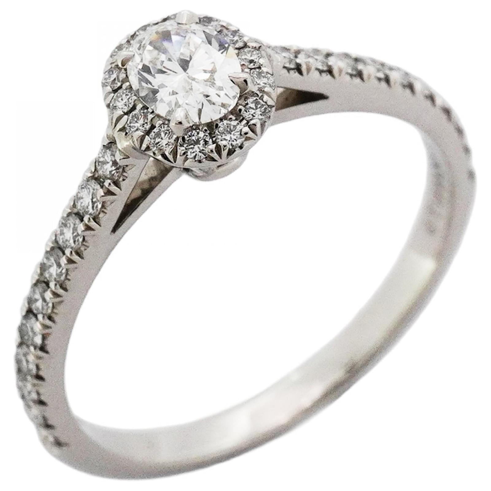 Tiffany & Co Tiffany Soleste Oval Band Ring Platinum ref.2717922 - Joli ...