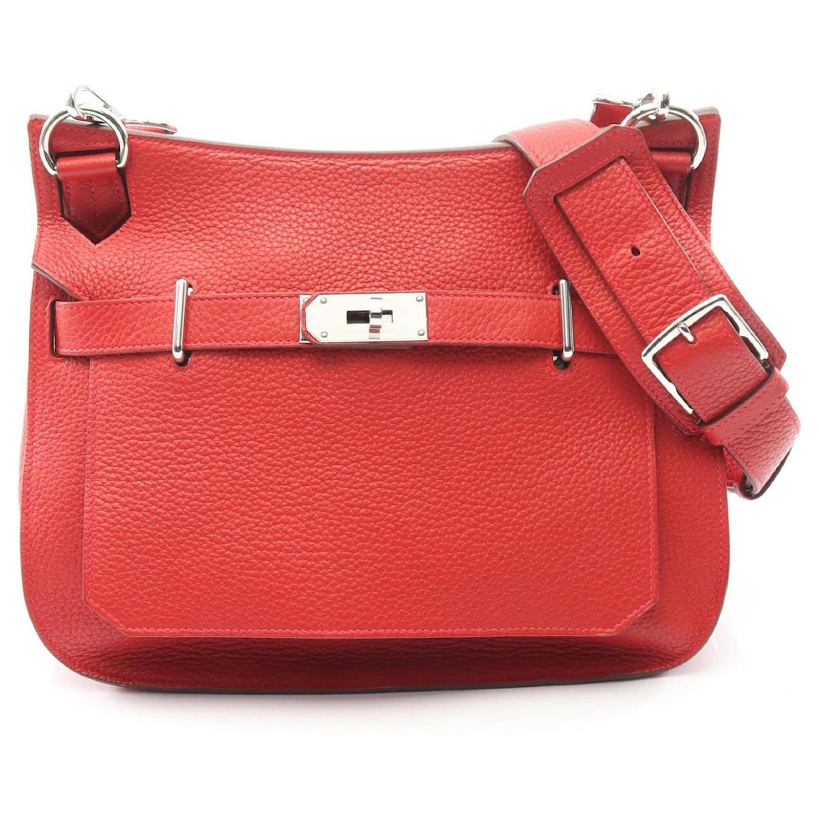 Hermès Gypsière 31 Shoulder Bag in Red Taurillon Clemence Leather (Sold ...
