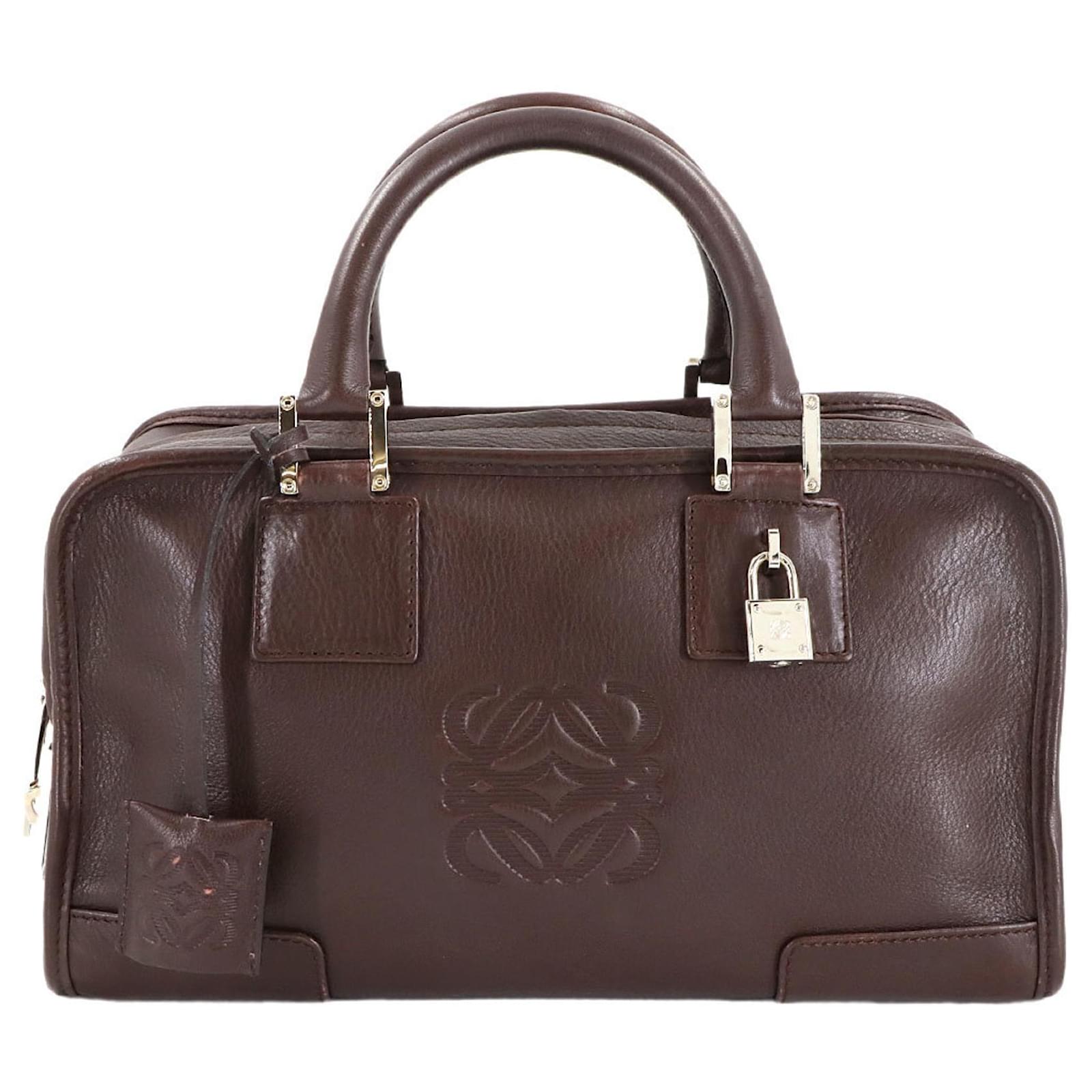 Loewe Amazona 28 Handbag in Brown Leather (Sold) - Joli Closet