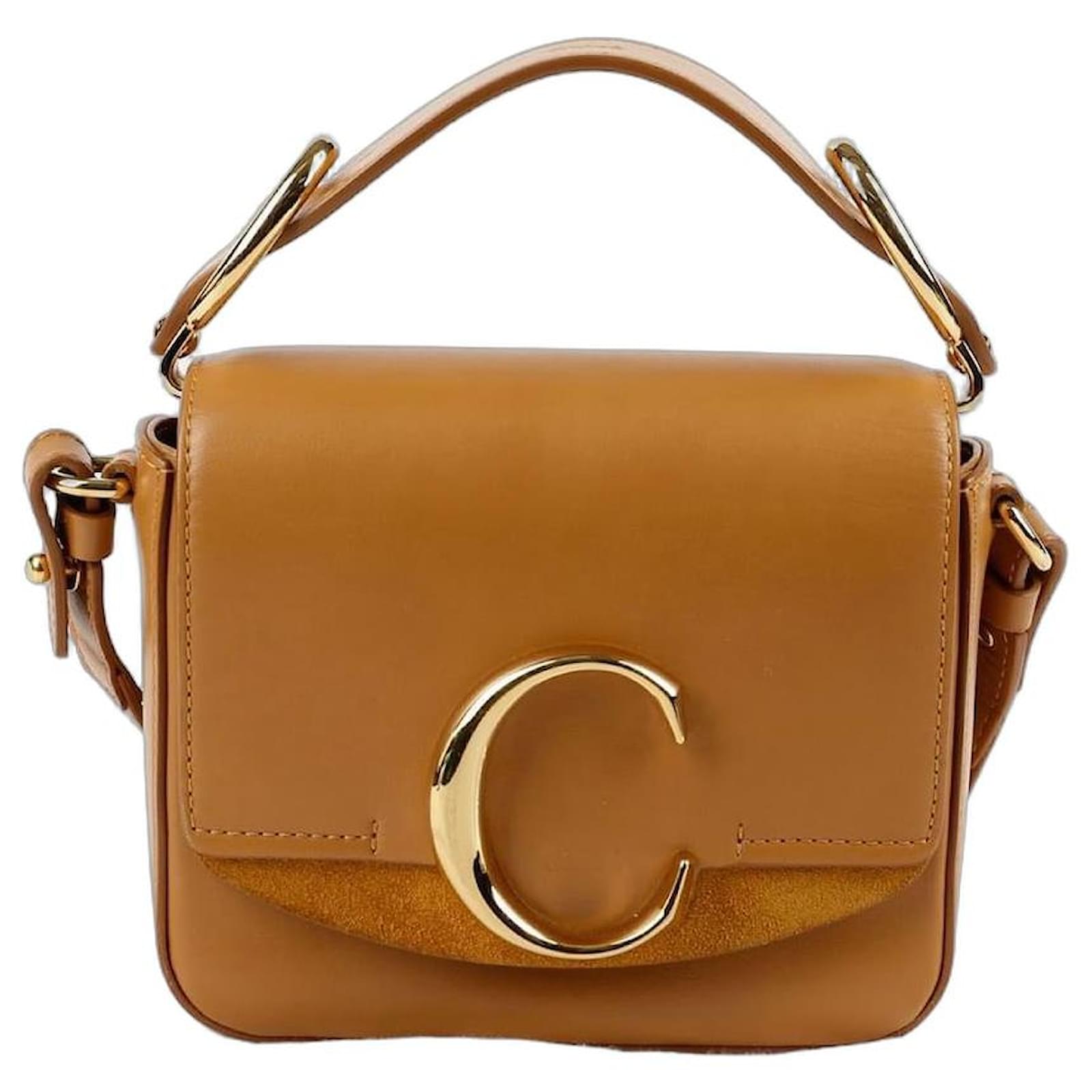 Chloé Mini Tote and Shoulder Bag Brown Leather ref.2751637 - Joli Closet