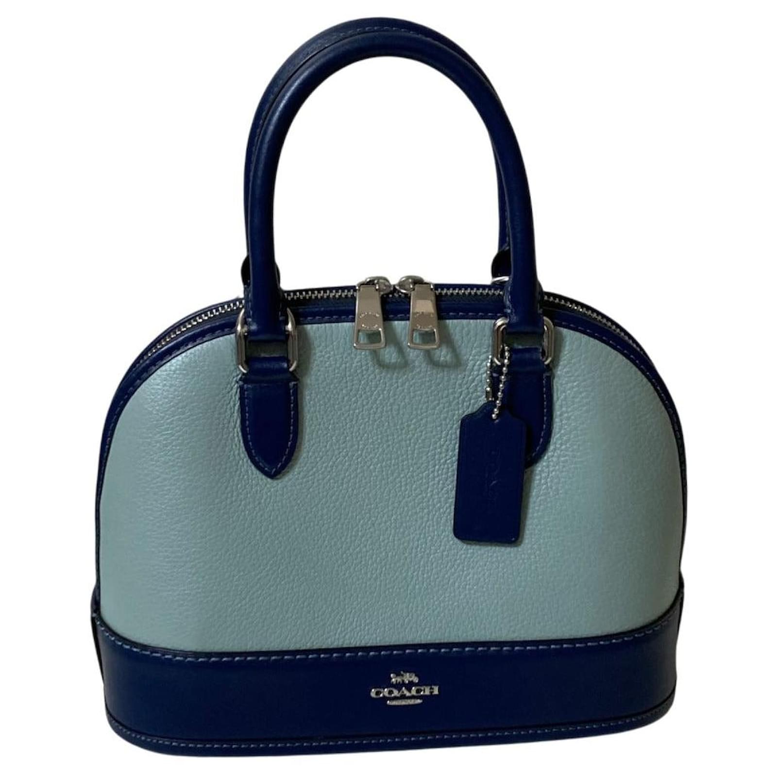 Coach Sabrina 2way Handbag Blue Leather ref.2756826 - Joli Closet