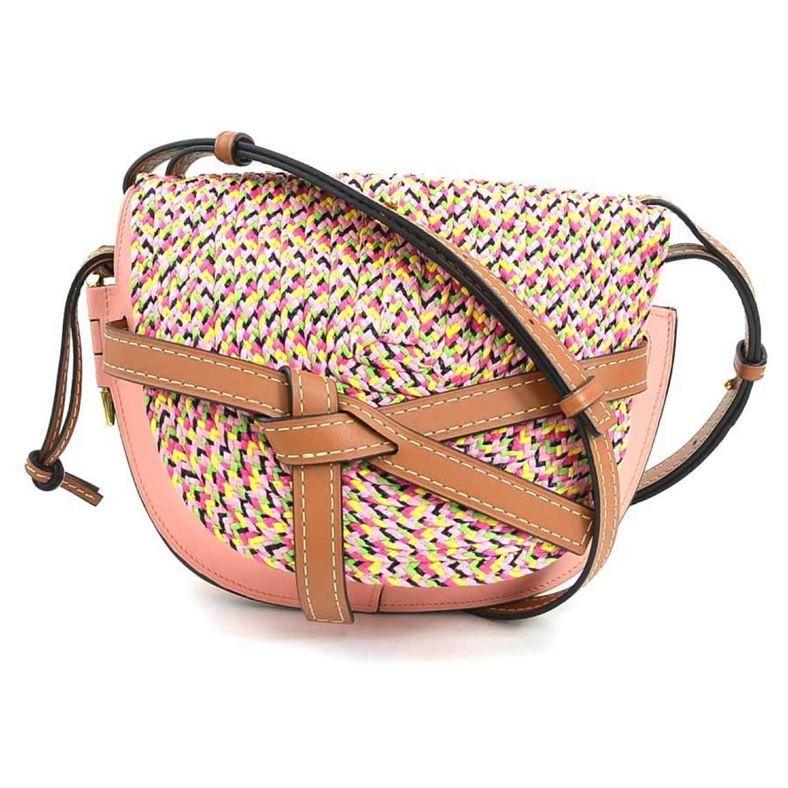 Loewe Gate Small Shoulder Bag Pink Multiple colors Leather ref.2759708 ...