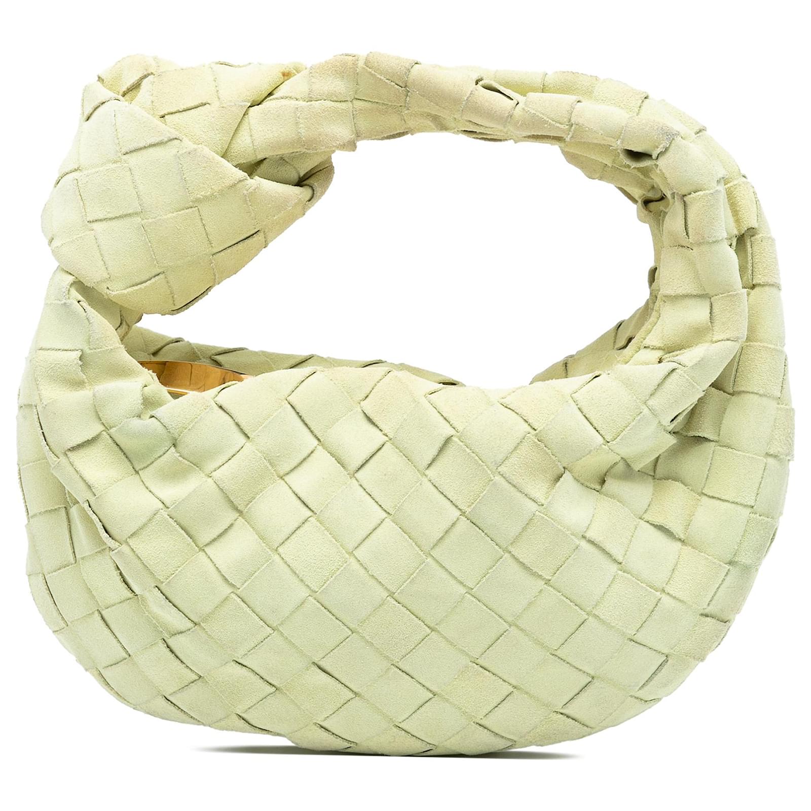 Bottega Veneta Yellow Mini Suede Intrecciato Jodie Leather ref.2760114 ...