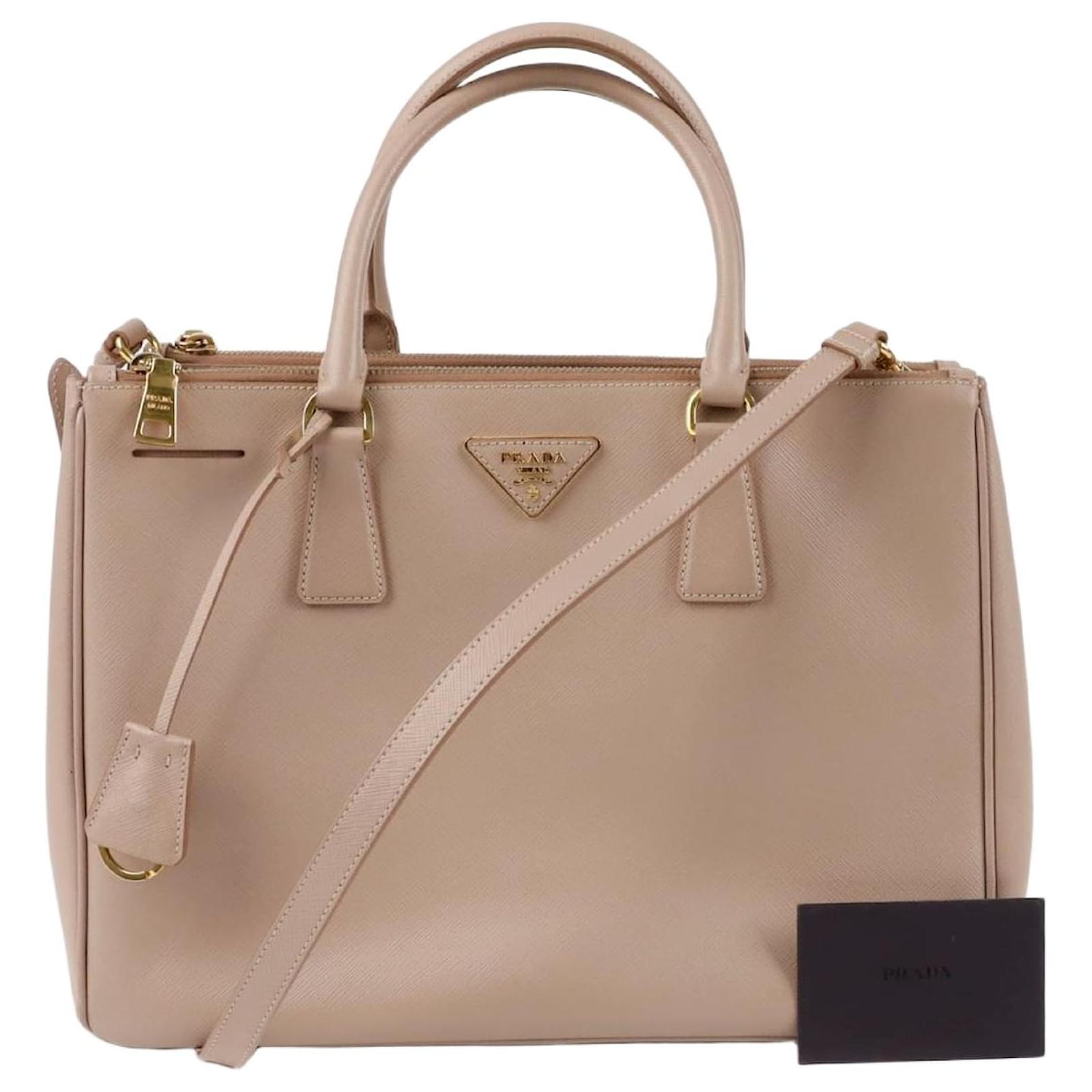 Prada Lux Tote Shoulder Bag Pink Leather ref.2762378 - Joli Closet
