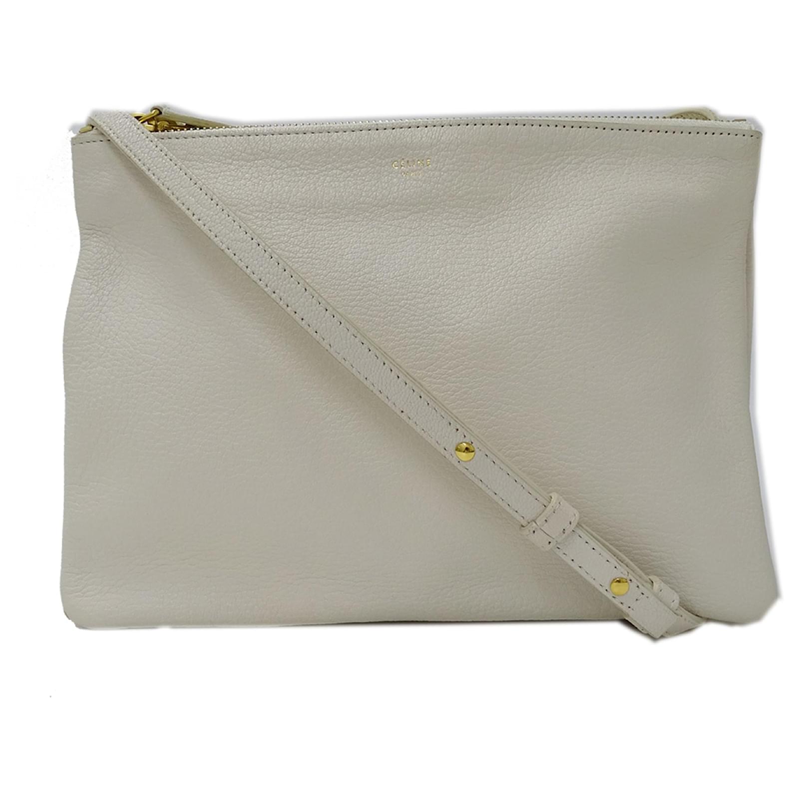 Céline Celine Trio Large Leather Shoulder Bag (Sold) - Joli Closet