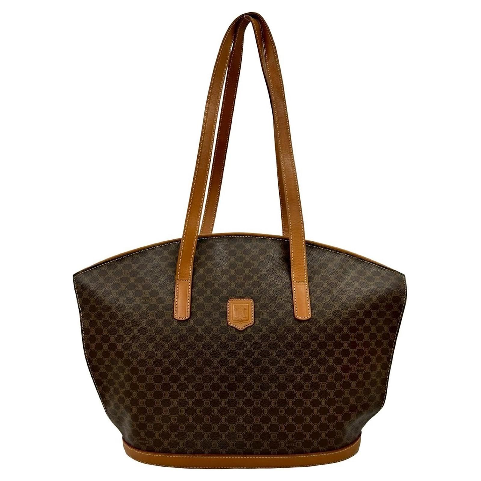 Céline CELINE Macadam Blason Leather Tote Bag (Sold) - Joli Closet