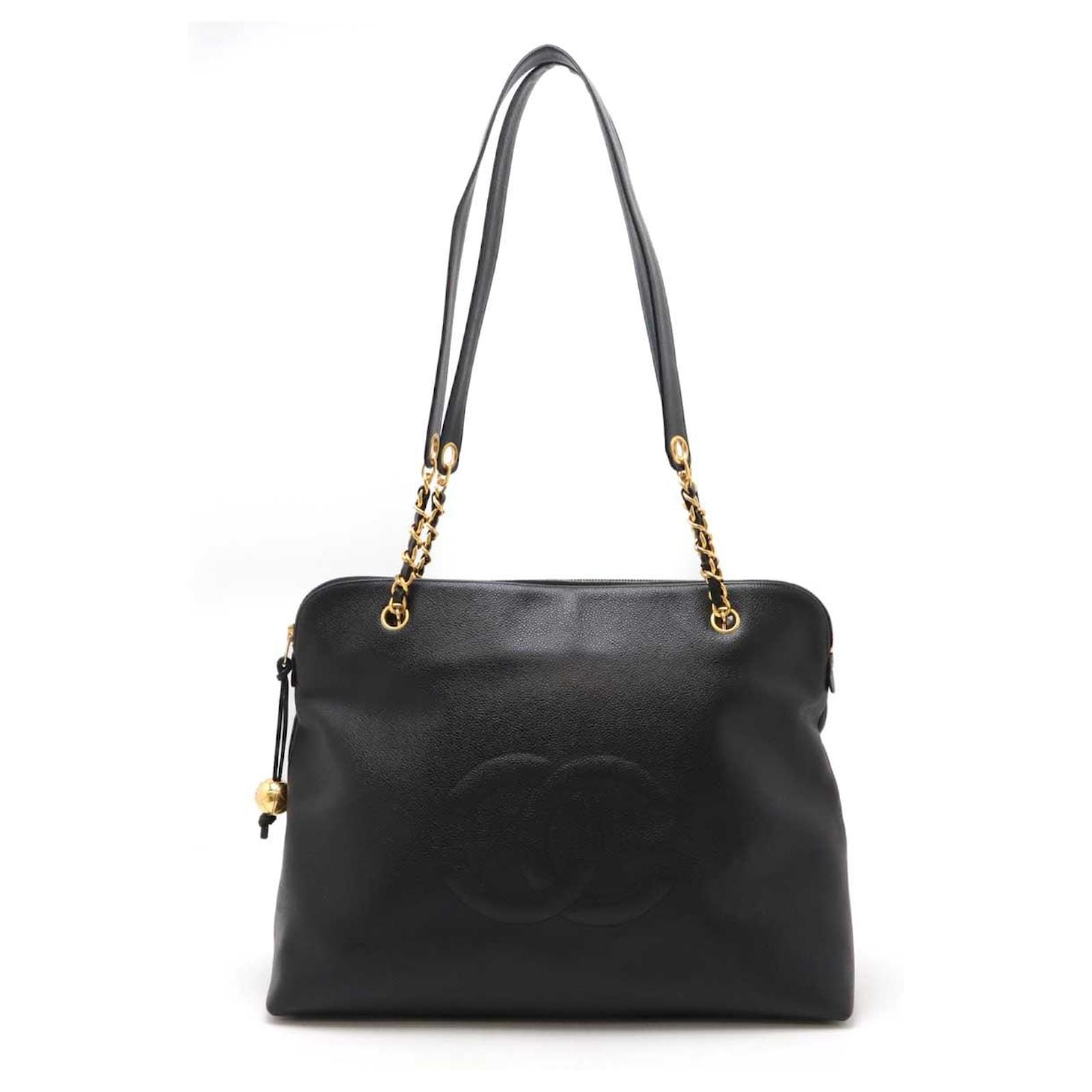 Sac tote en peau de caviar Chanel Coco Mark Coco Ball (Vendu) - Joli Closet