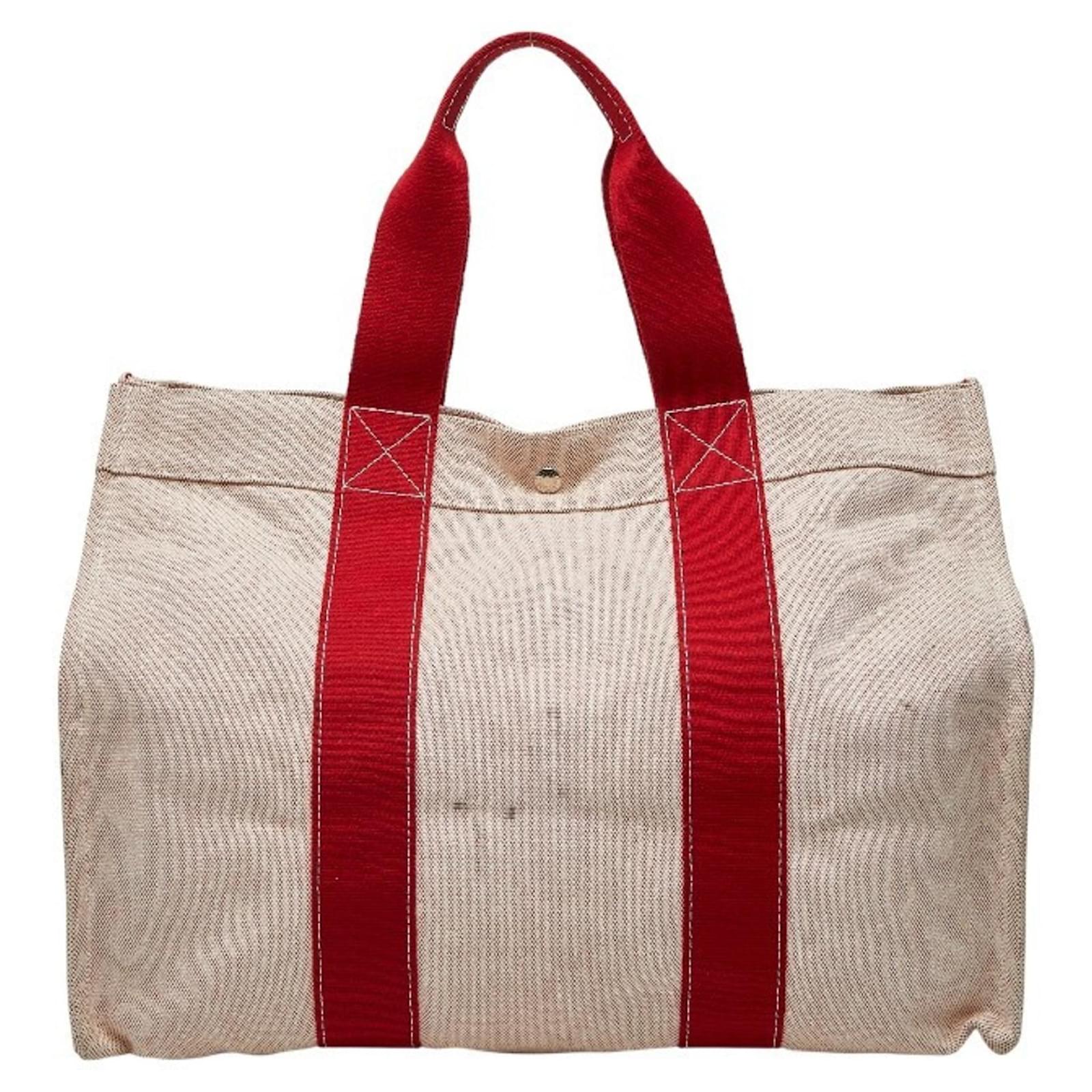 Hermès Bora GM Tote Bag Red Cloth ref.2804390 - Joli Closet