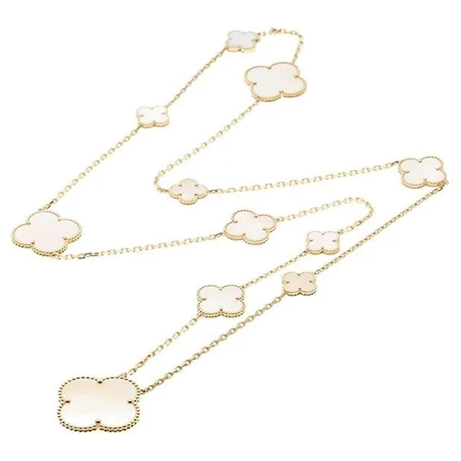 Van Cleef & Arpels Magic Alhambra Long Necklace Yellow gold ref.2816248 ...