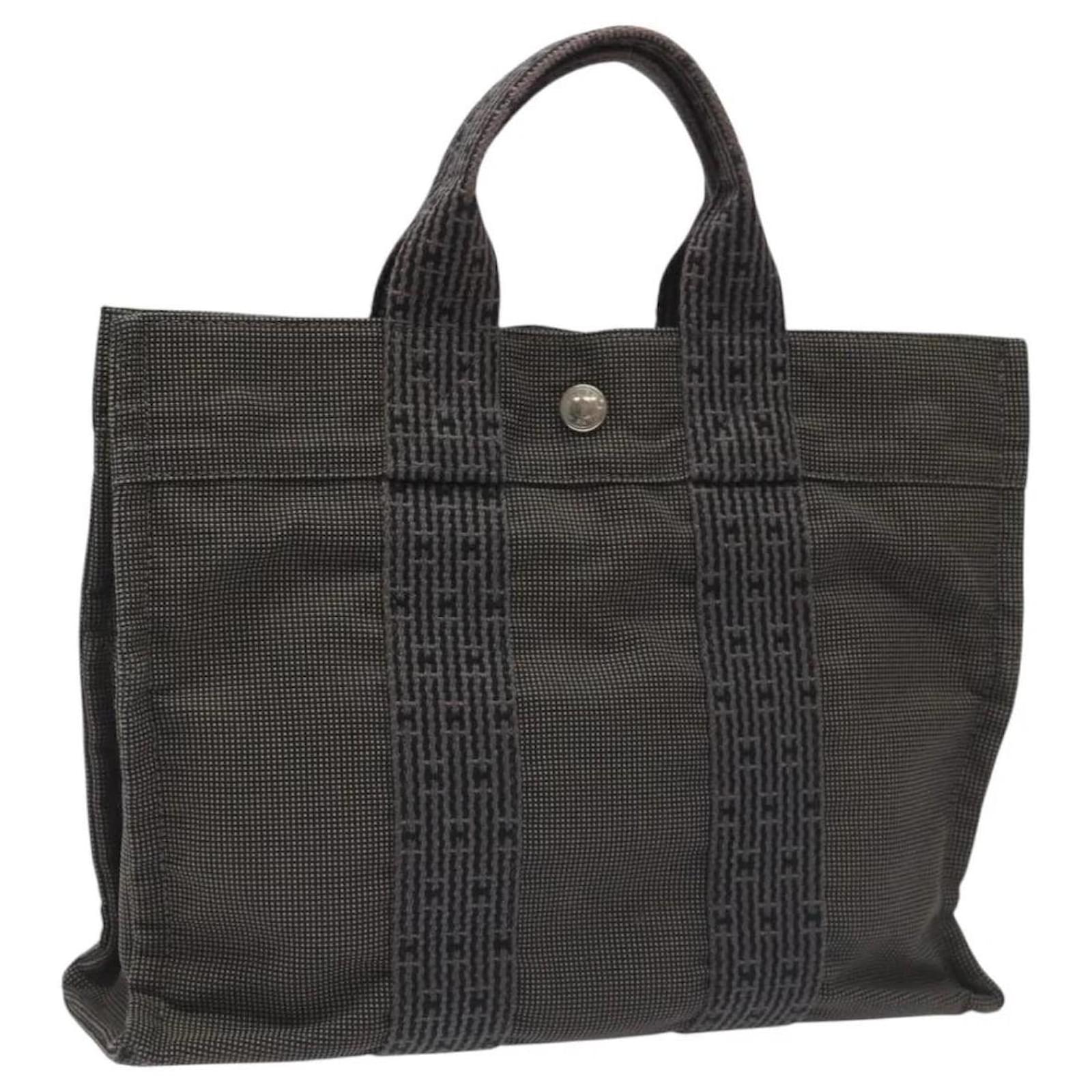 Hermès Hermes Her Line PM Tote Grey Cotton ref.2980909 - Joli Closet